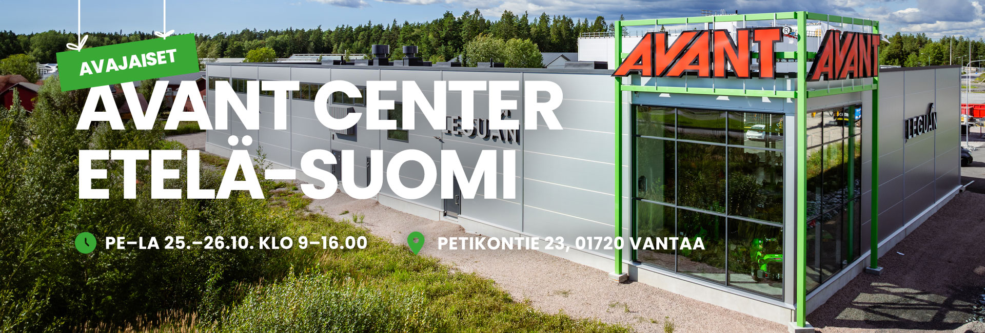 Vantaalle avataan suomen suurin Avant Center | Leguan Lifts